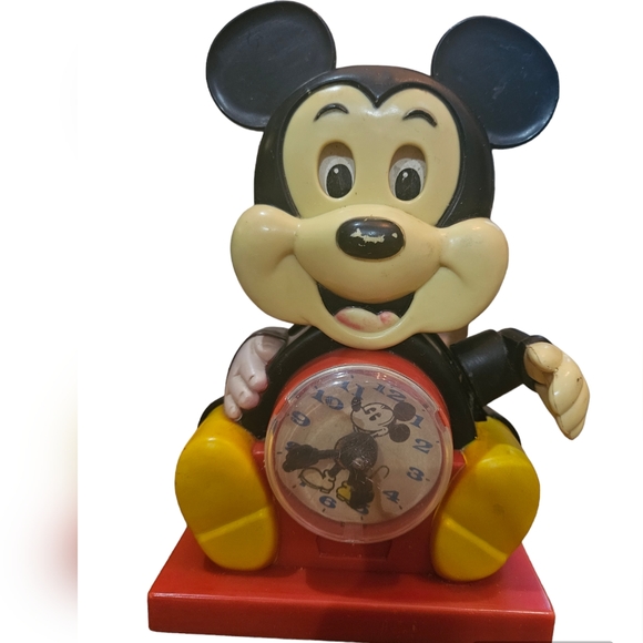 Disney | Accents | 95s Disney Mickey Mouse Preschool Toy Clock By Illco ...